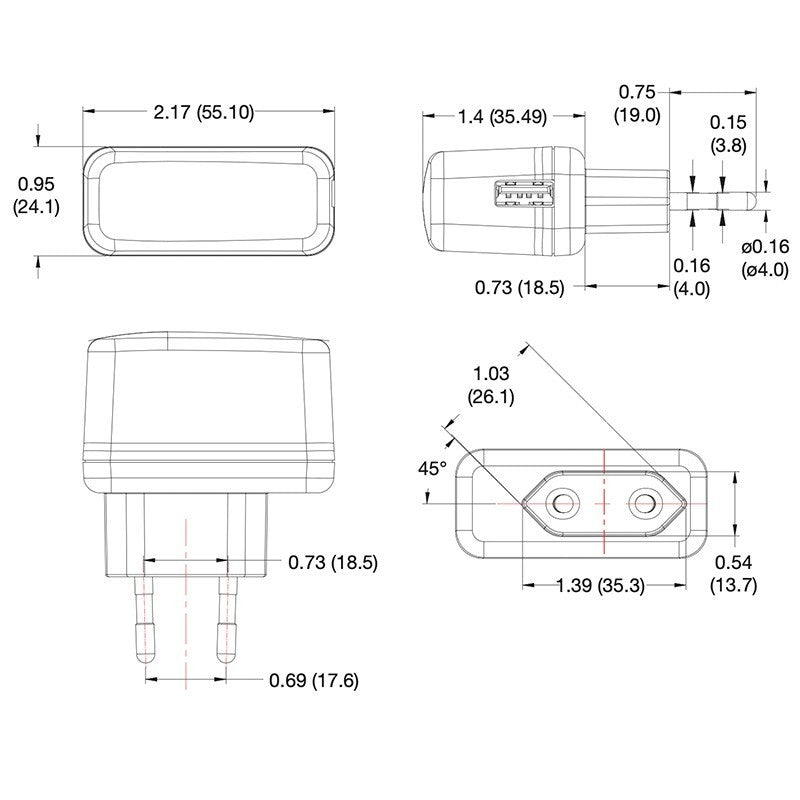 Triton Blue POWER1-EU - USB power supply for Nicolaudie and Triton-Blu ...